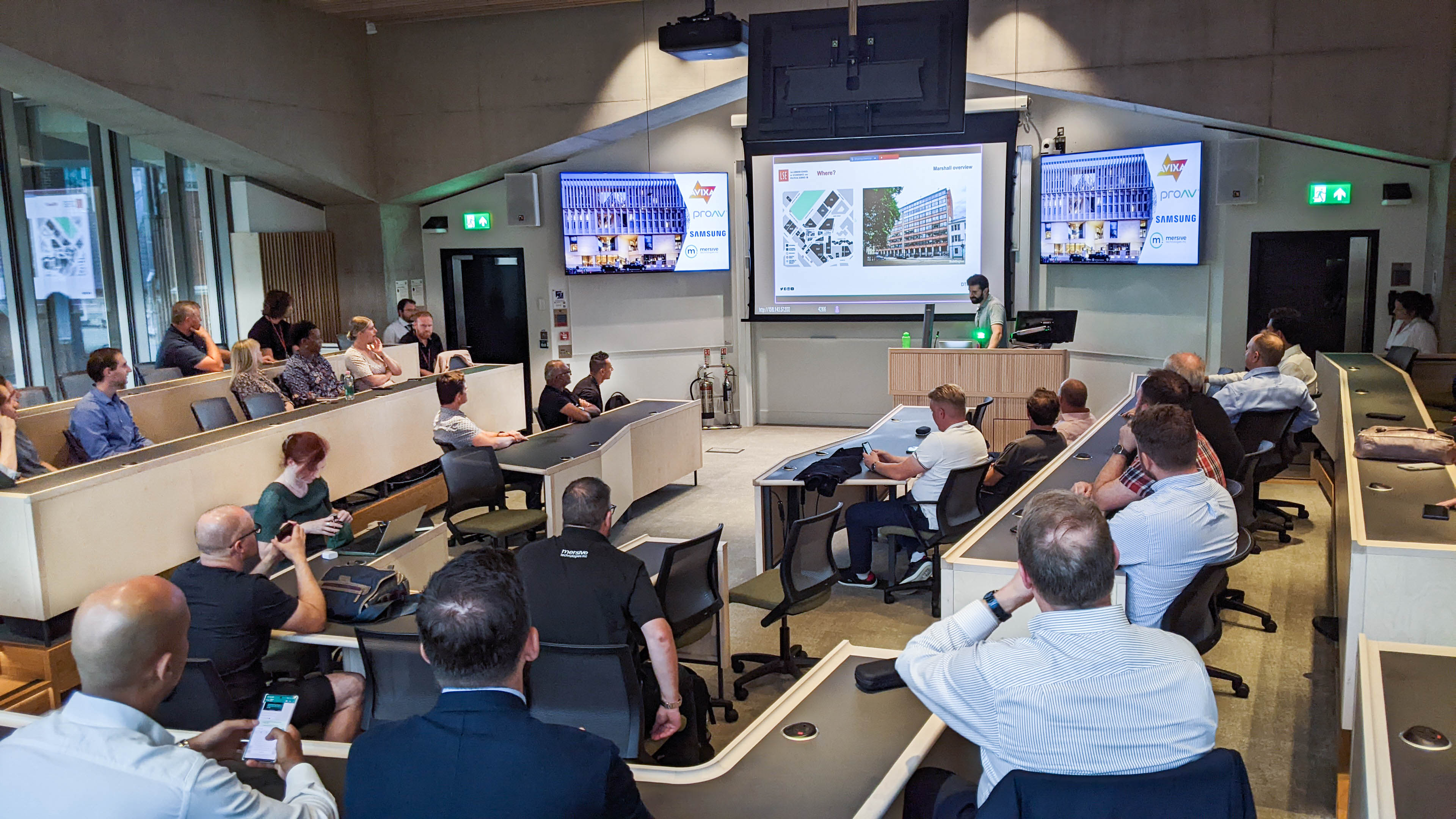 proAV sponsor AVIXA AV Tour of LSE's Marshall Building | proAV
