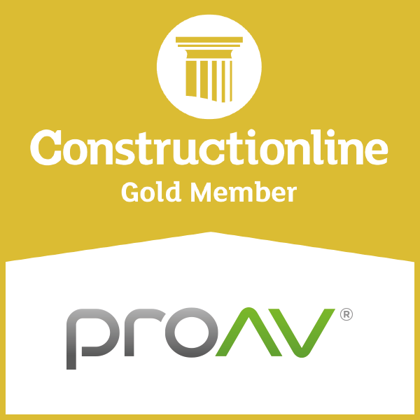 proAV awarded Gold by Constructionline | proAV
