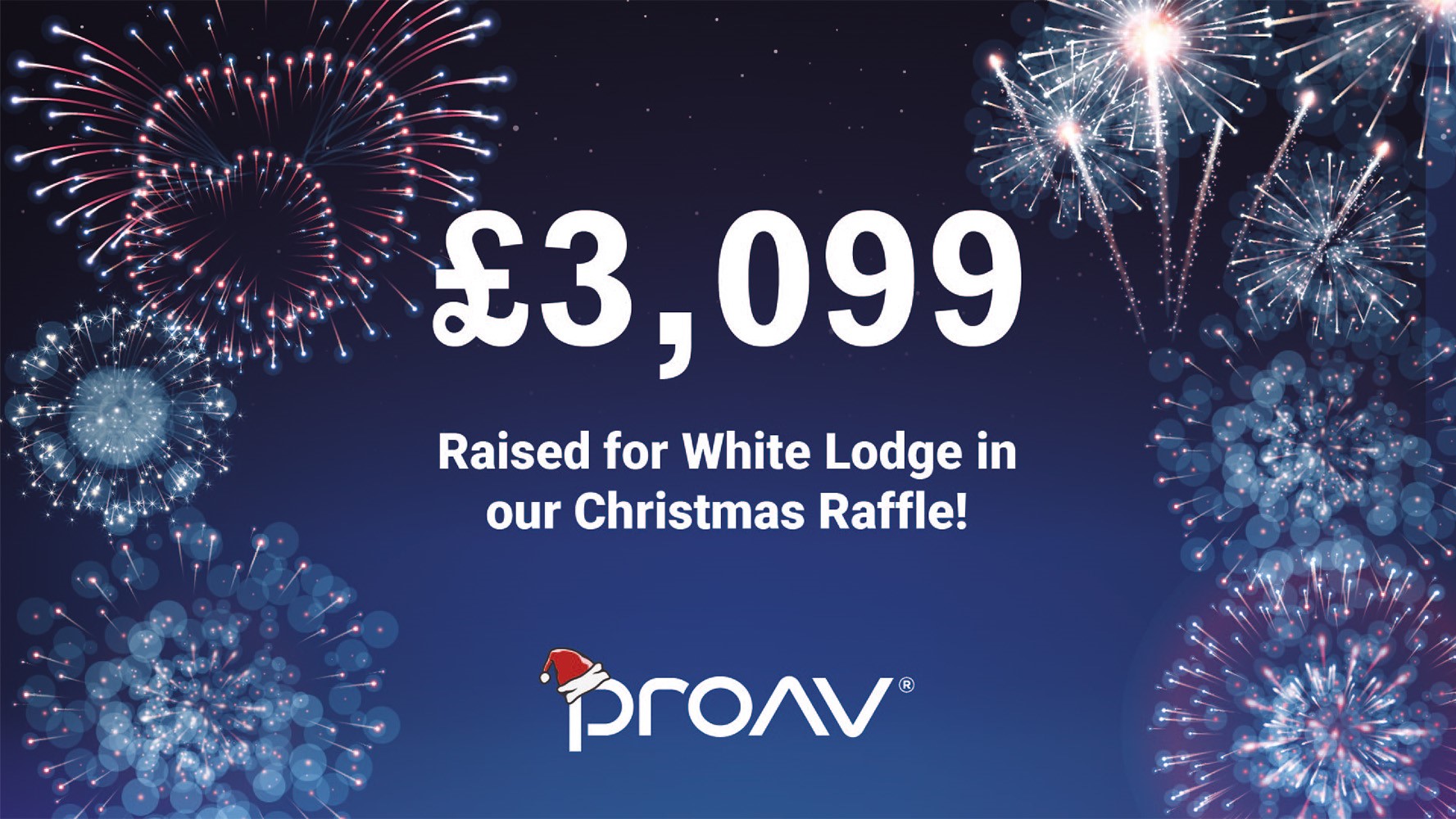 proAV’s Christmas Raffle Raises £3,099 for White Lodge Centre | proAV